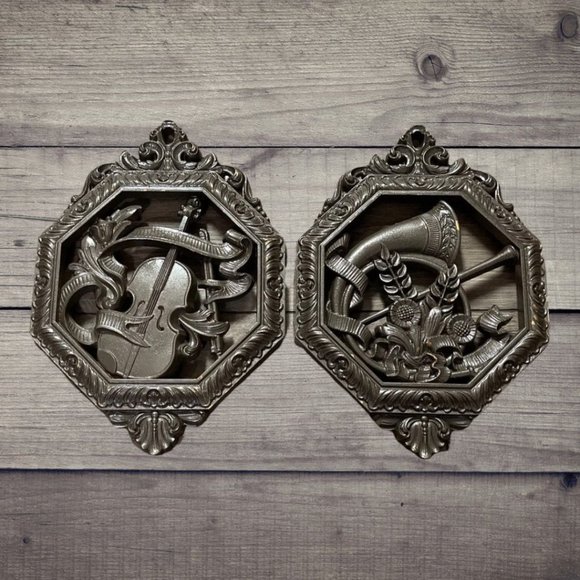 Homco | Wall Decor | Vintage Homco 976 Set Of 2 Plastic Decorative Wall ...